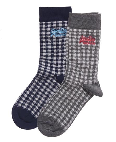 Gingham Shoe Socks | Teknation